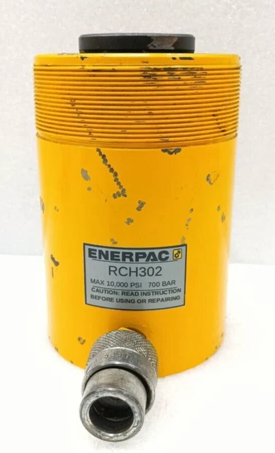 ENERPAC RCH302 36.1 Ton Capacity Single-Acting Hollow Plunger Hydraulic ...