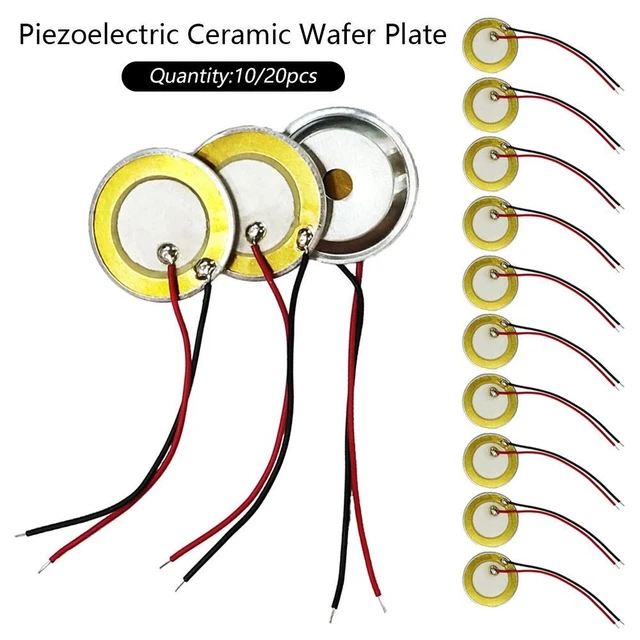 27MM PIEZOELECTRIC PIEZO Buzzer Ceramic Wafer Plate Buzzer Loudspeake ...