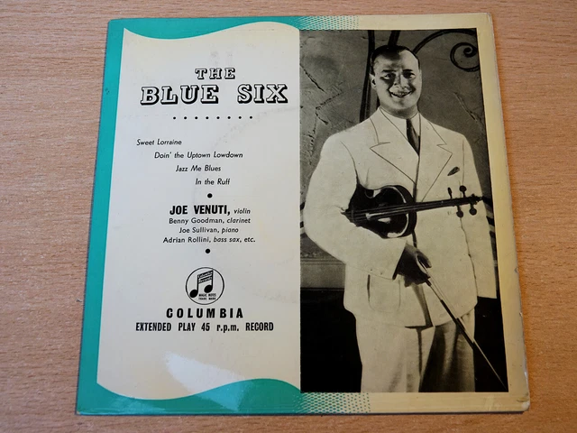 EX-/EX- !! JOE Venuti & The Blue Six/Sweet Lorraine/Columbia 7" Single ...