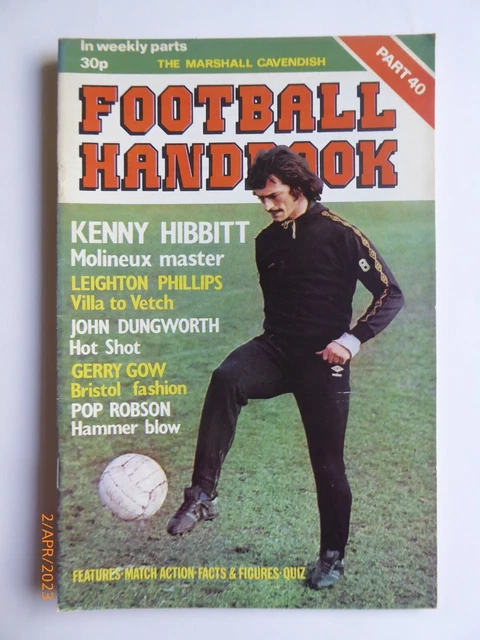 FOOTBALL HANDBOOK PART 40, Marshall Cavendish, 1979, GC £1.80 - PicClick UK
