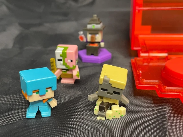 MATTEL MINECRAFT EARTH Carry Along Potion Mini Figure Case with 6 ...