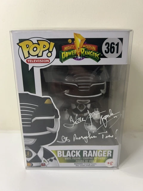 FUNKO POP POWER Rangers Black Ranger 361 Signed Walter Jones With COA ...