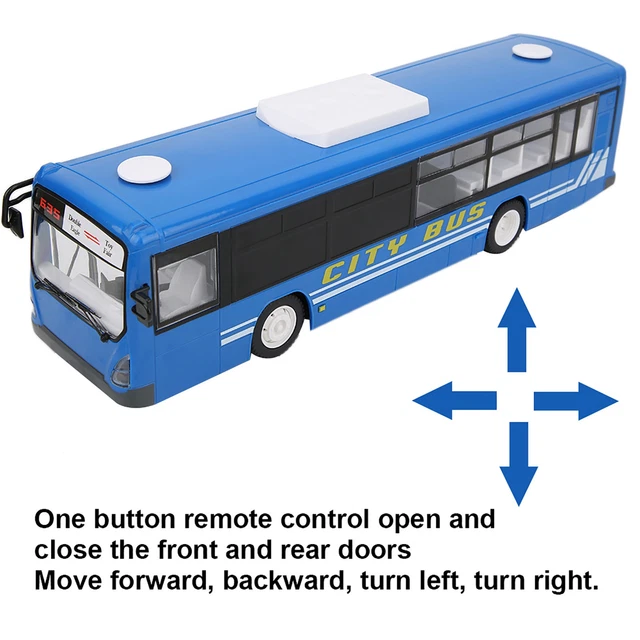 BLUE REMOTE CONTROL Bus 2.4GHz Electric With Simulation Sound Light 1: ...