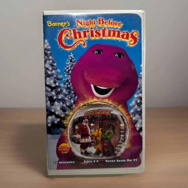 Barneys Night Before Christmas Vhs 1999 Clamshell Case 7 70