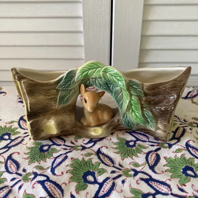 VINTAGE HORNSEA POTTERY Fauna Royal Posey Vase/Trough Log Mantle £5.99 ...