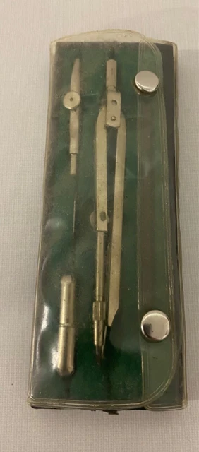 VINTAGE COMPASS PRECISION Instruments Drawing Drafting Set Made In ...