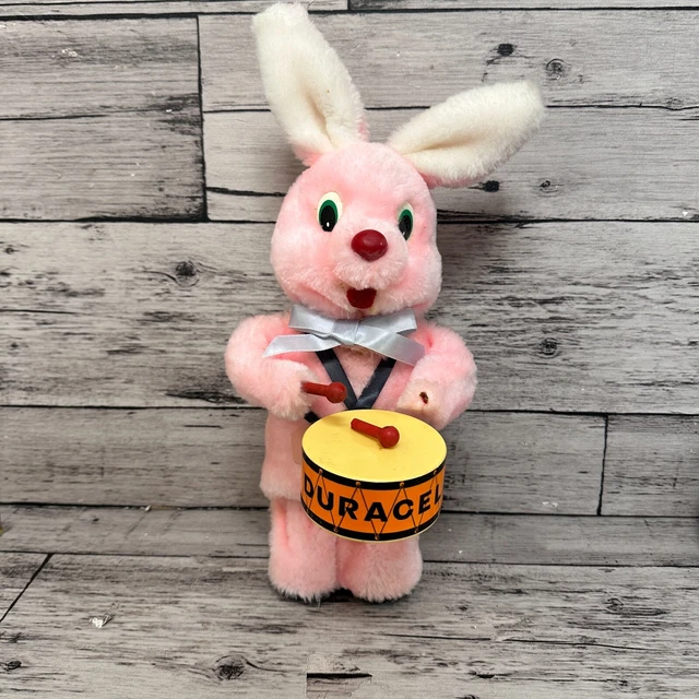 DURACELL DRUMMING BUNNY Vintage 1970s DISPLAY PROP FAULTY DAMAGED EUR ...