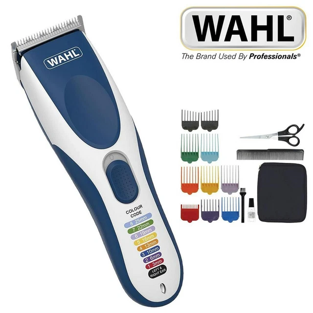 WAHL MENS COLOUR Pro Cord Cordless Hair Clipper Trimmer Grooming Set 9649-017 £36.99 - PicClick UK