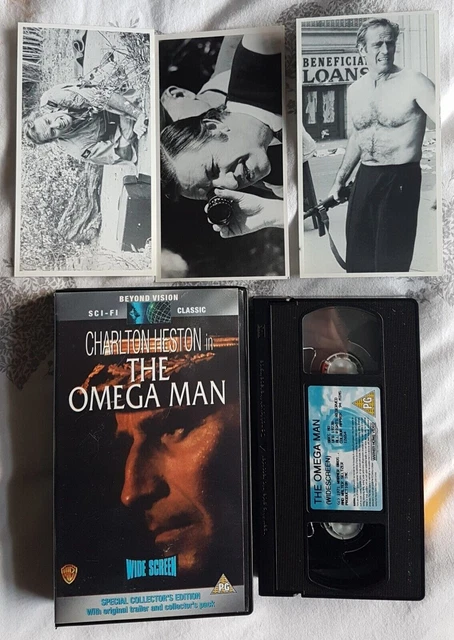 THE OMEGA MAN Special Collector's Edition + 3 CARDS (VHS) Charlton ...