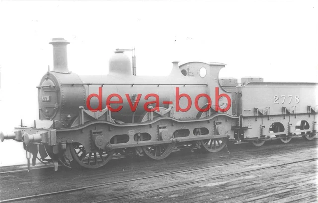 RAILWAY PHOTO MIDLAND 2F 2778 Derby Works Kirtley 700 Class 0-6-0 Loco ...