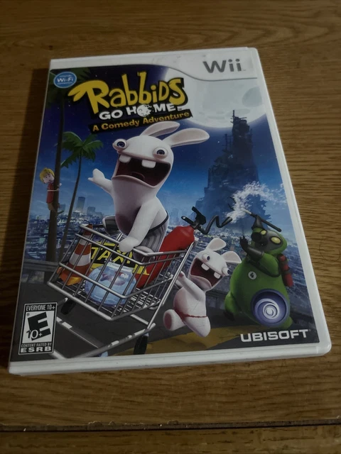 RABBIDS GO HOME (Nintendo Wii) A Comedy Adventure Ubisoft Complete Fast ...