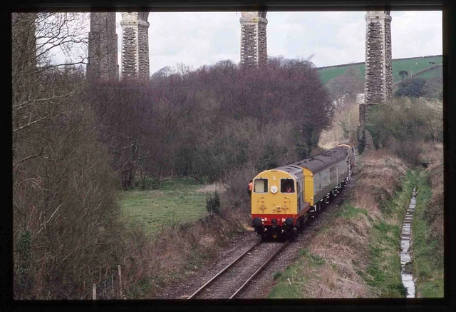 35MM SLIDE BR British Railways Diesel Loco Class 20 20901 4 moorswater ...