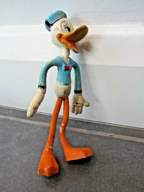 DONALD DUCK VINTAGE Toy Bendy Figure Walt Disney Productions Hong Kong 1970s EUR 12,09 - PicClick DE
