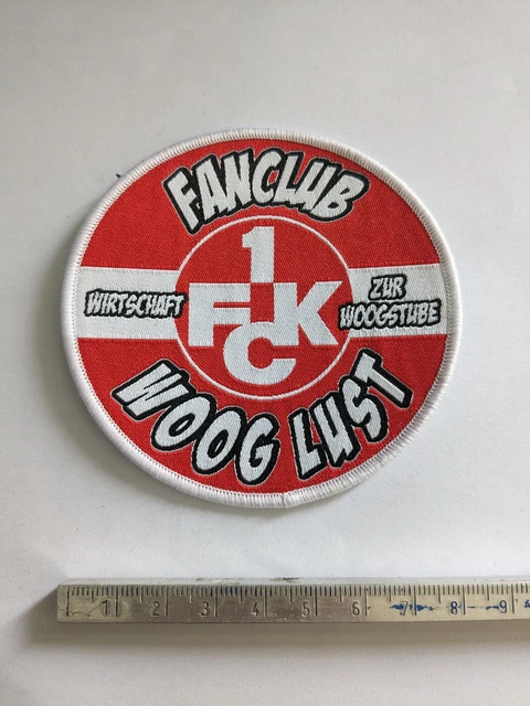 FC KAISERSLAUTERN 1.FCK Aufnäher Patch Kutte Fußball Fanclub Bundesliga ...