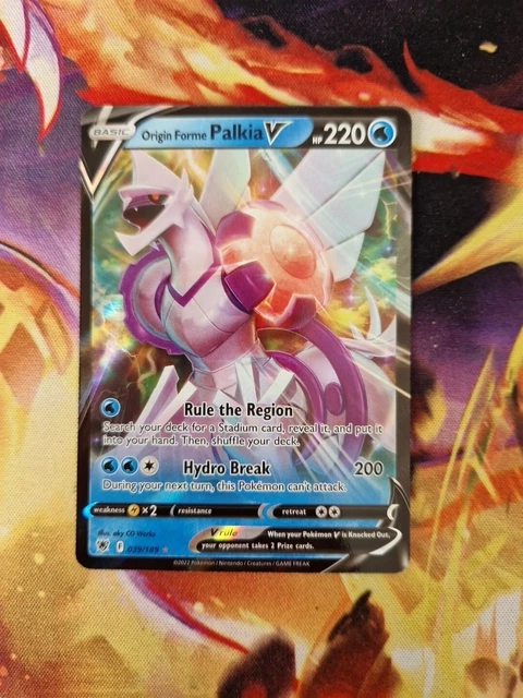CARTE POKÉMON POKÉMON Original Forme Palkia V 039/189 Astral Radiance ...