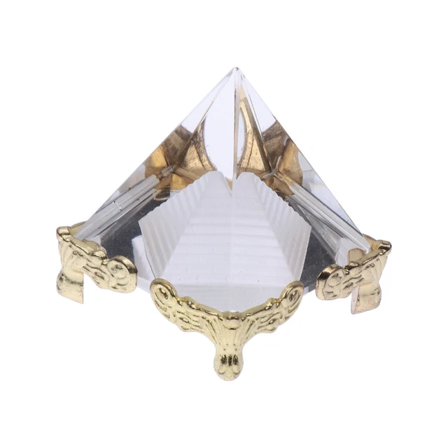 CRYSTAL PYRAMIDS FIGURINE Egyptian Pyramids Sculpture Pyramid Crystal ...