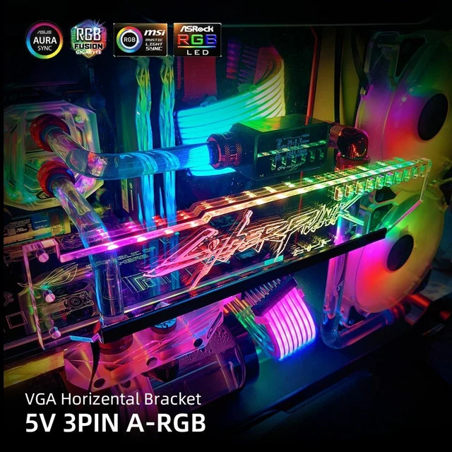 A-RGB MOTHERBOARD LIGHTING Pad 5V3Pin PC Case Frame ATX MATX ITX MOBO ...