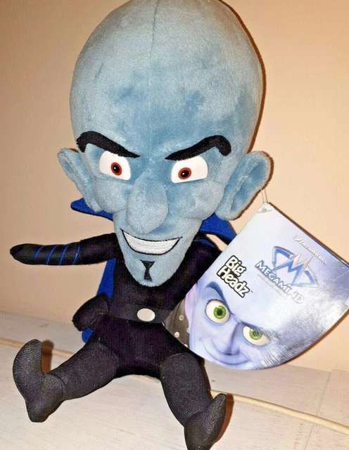 RARO GIOCATTOLO MORBIDO DREAMWORKS MEGAMIND BLU ALIENO TCC Big Headz ...