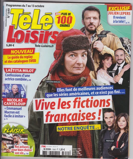 TELE LOISIRS N°1649 Capitaine Marleau Profilages Alex Hugo Laetitia ...