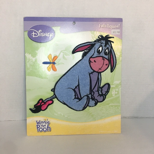 DISNEY WINNIE THE Pooh Eeyore Fab-liqués LG 10" Patch Appliqué Stitch ...