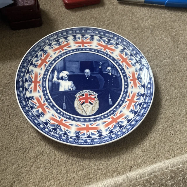 WEDGWOOD 60TH ANNIVERSARY VE Day WW2 Commemoration Plate 1945-2005 ...