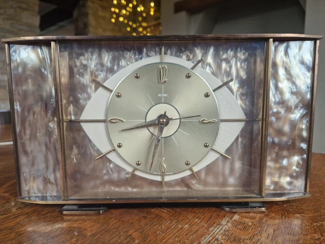 MID CENTURY ATOMIC Metamec Electric Mantle Shelf Clock £75.00 - PicClick UK