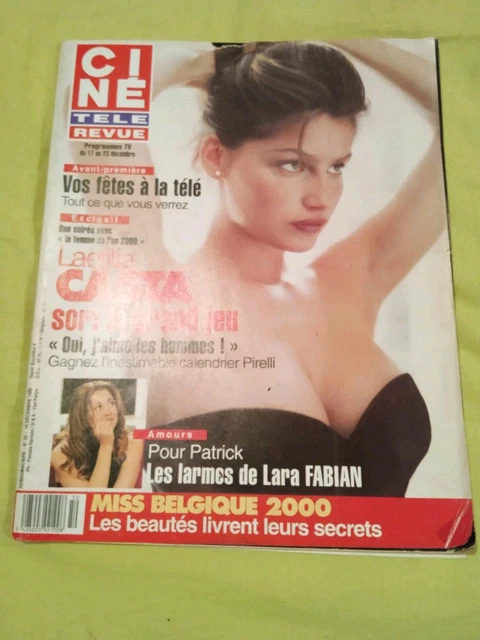 CINÉ TÉLÉ REVUE de 1999- Laetitia Casta, Lara Fabian,Miss Belgique,Madeline Kahn EUR 10,00 ...