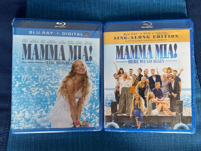 MAMMA MIA! THE Movie + Mamma Mia! Here We Go Again - 2 Movie Set Blu-Ray + DVD EUR 6,81 ...