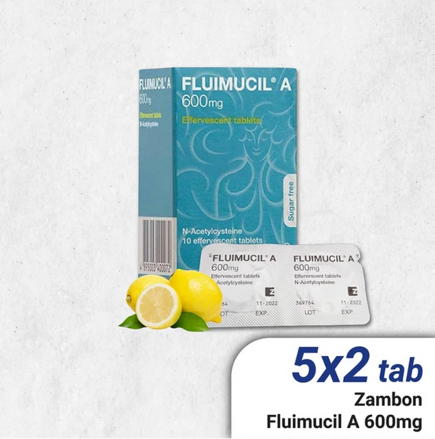 FLUIMUCIL A 100MG / 200mg / 600mg Effervescent Tablet Clear Phlegm From ...