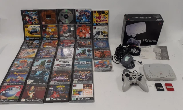 SONY PS ONE PS1 PlayStation 1 Console With Controller & Large Game ...
