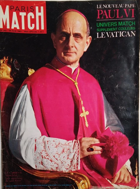 PARIS MATCH N 742 : Le nouveau pape, Paul VI. 24 heures du Mans. EUR 15 ...