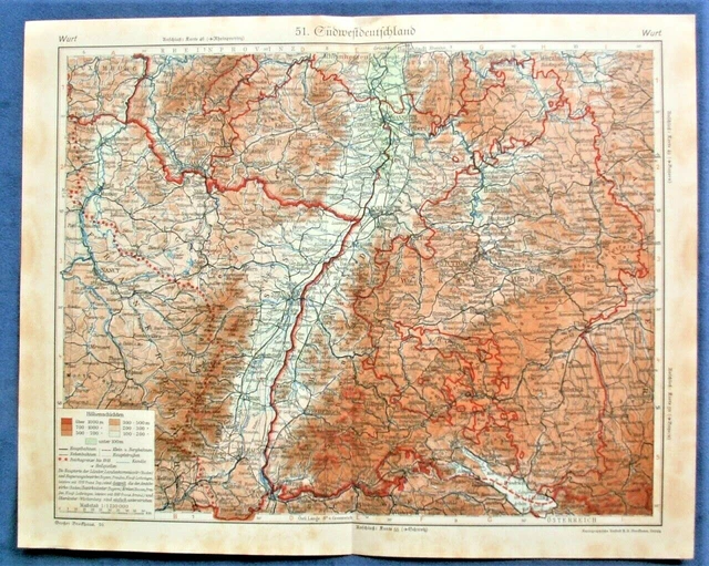 ANTIQUE 1931 AMERICA HISTORICAL MAP Geographic Map Original Book ...
