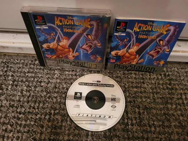 DISNEY’S HERCULES ACTION Game PlayStation PS1 PAL Platinum Complete ...