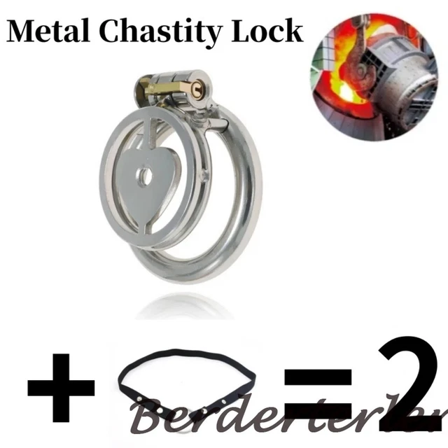 2024 NEW METAL Chastity Lock Love CB Chastity Cage Sissy Chastity ...