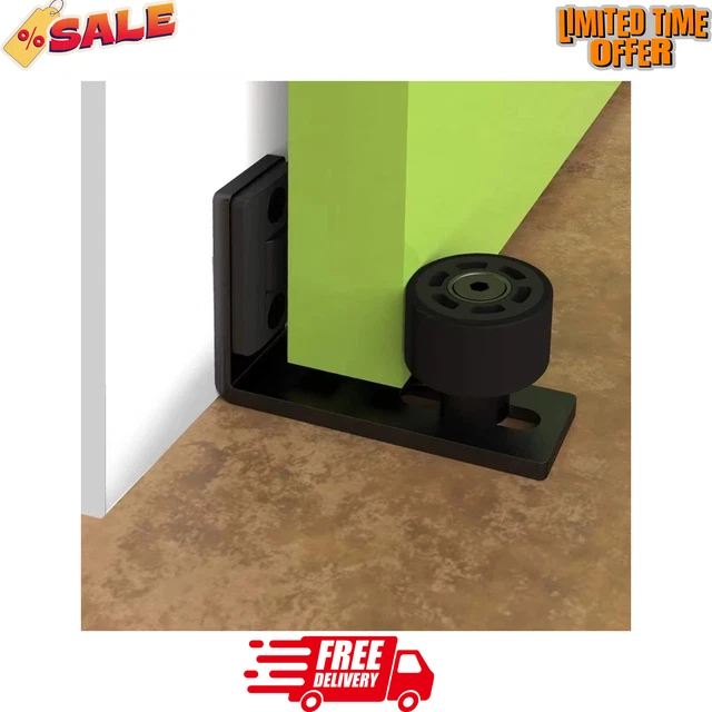 ADJUSTABLE FLOOR GUIDE Wall/Door Bottom Guide Sliding Barn Door ...