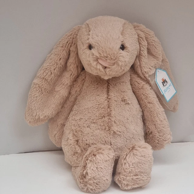 JELLYCAT MEDIUM BASHFUL Beige Bunny BNWT £83.91 - PicClick UK