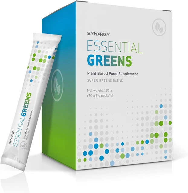 SYNERGY WORLDWIDE ESSENTIAL Greens 30 Doses | Superfood Greens Powder ...