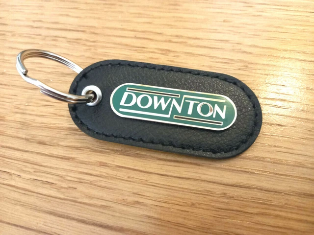 CLASSIC MINI COOPER S Downton Leather Enamel Key Fob Works BMC ST Mk1 ...