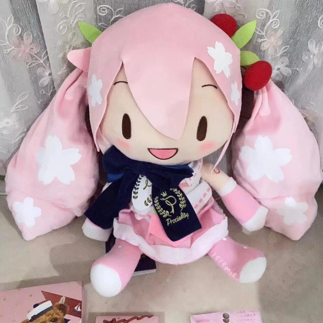HATSUNE MIKU PLUSH Toy Sakura Miku Fufu Doll 32cm Kawaii Anime Figurine ...