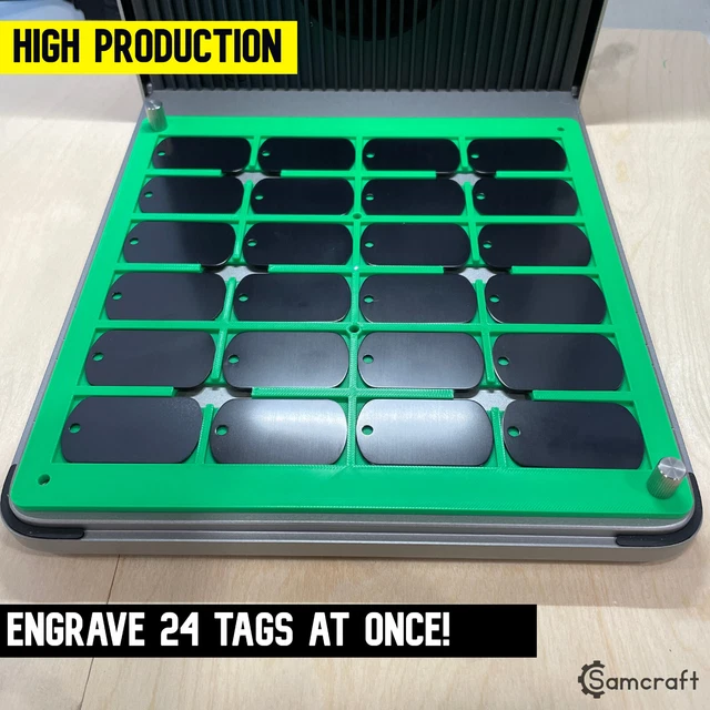 XTOOL F1 ULTRA Military Dog Tag Jig, xTool Fiber Laser Jig, xTool F1 ...