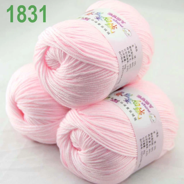SALE 3BALLSX50GR BABY 4Ply Rugs Cashmere Silk Wool hand knitting ...