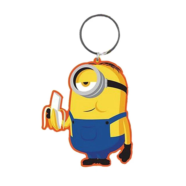 GENUINE MINIONS 2 The Rise Of Gru 'Stuart Banana' Rubber Keyring ...