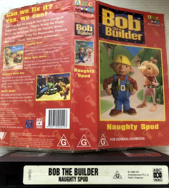 BOB THE BUILDER - Naughty Spud (VHS Tape, 1998) £4.35 - PicClick UK