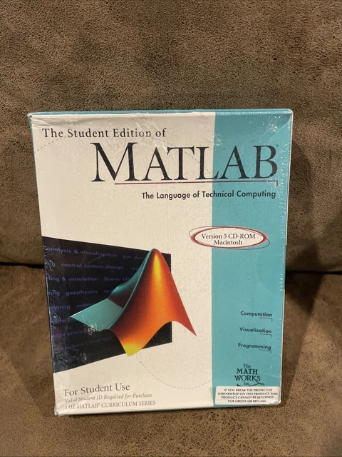 STUDENT EDITION OF MATLAB Version 5 for Windows by Mathworks Staff New ...