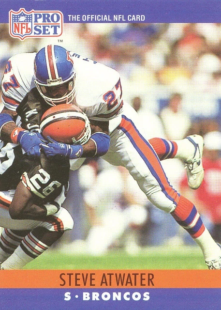 1990 PRO-SET STEVE Atwater BRONCOS Arkansas RAZORBACKS HOF EUR 1,09 ...