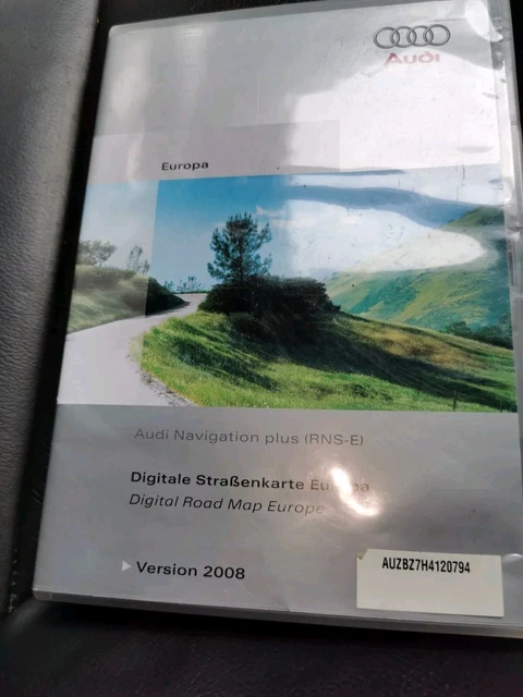 AUDI NAVIGATION DISC 2008 Plus RSN-E Disc 2 & Box Digital Road Map ...