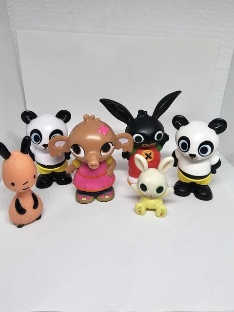 CBEEBIES BING BUNNY Pando Sula Flop and Charlie Figures Bundle Playset ...