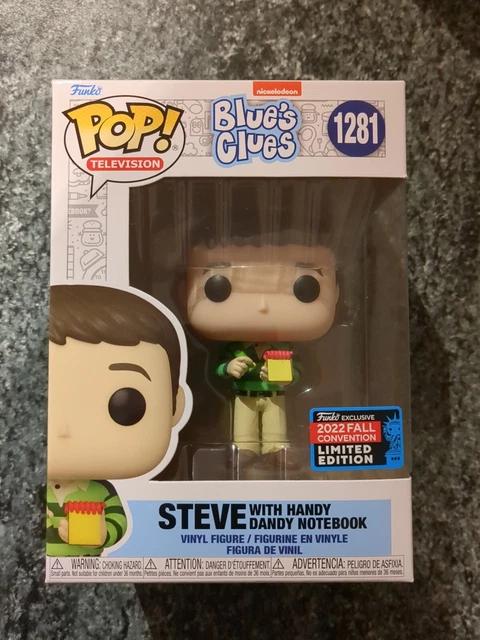 FUNKO POP! STEVE Blues Clues WHandy Dandy Notebook #1281 EXCL Careful ...