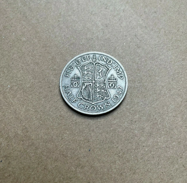 KING GEORGE VI Silver 1947 Half Crown Coin - British - Collectable ...
