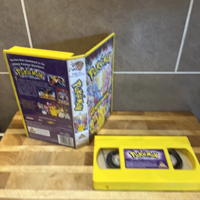 POKEMON THE FIRST Movie (VHS/SH, 2000) No Card Video YELLOW VHS VERSION ...
